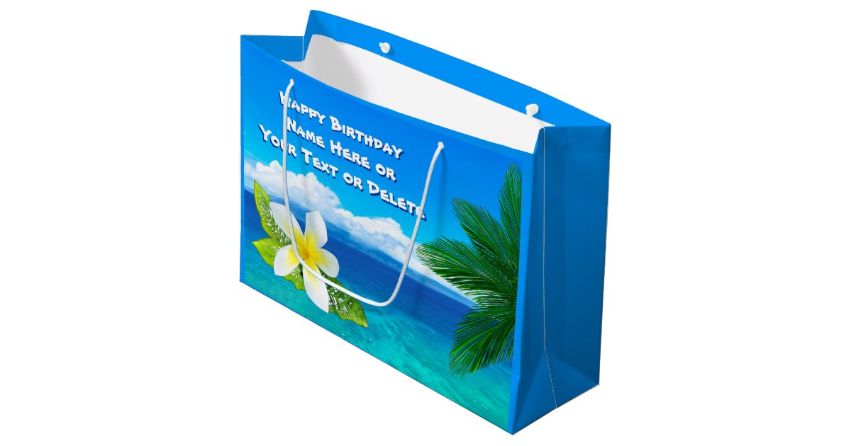 Personalized Hawaiian Gift Bags | Zazzle
