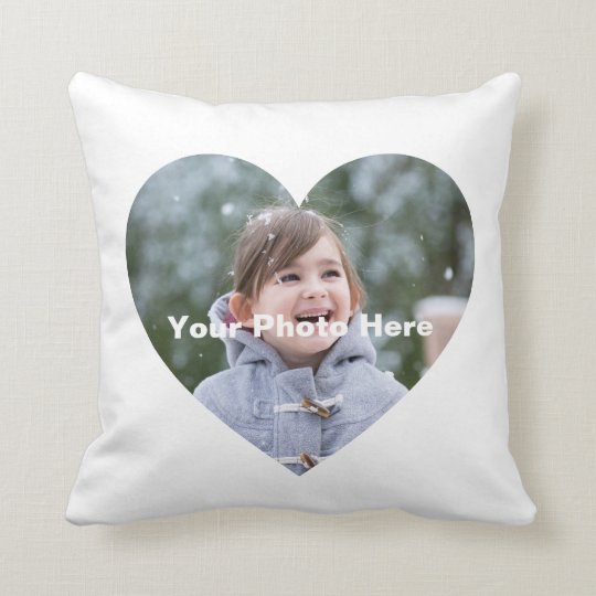 Personalized Heart-Shaped Photo Pillow | Zazzle.com
