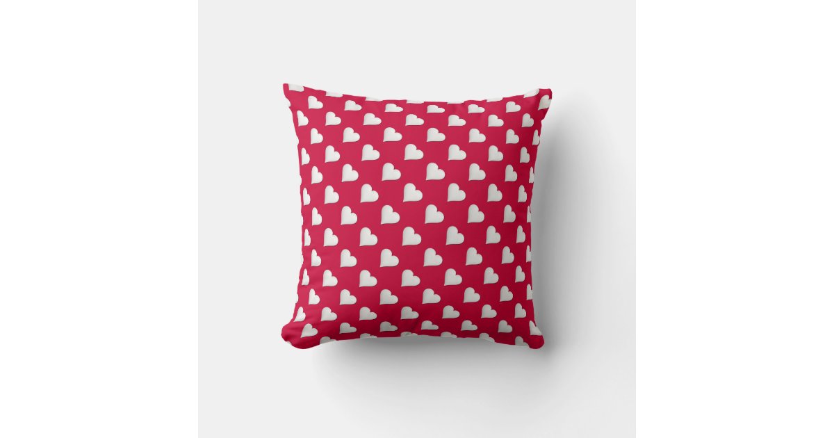 Personalized Heart Shaped Throw Pillow | Zazzle