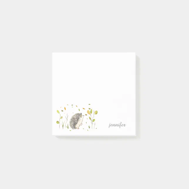 Personalized Hedgehog Post-it® Notes | Zazzle