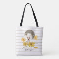 Personalized Hedgehog Tote Bag | Zazzle