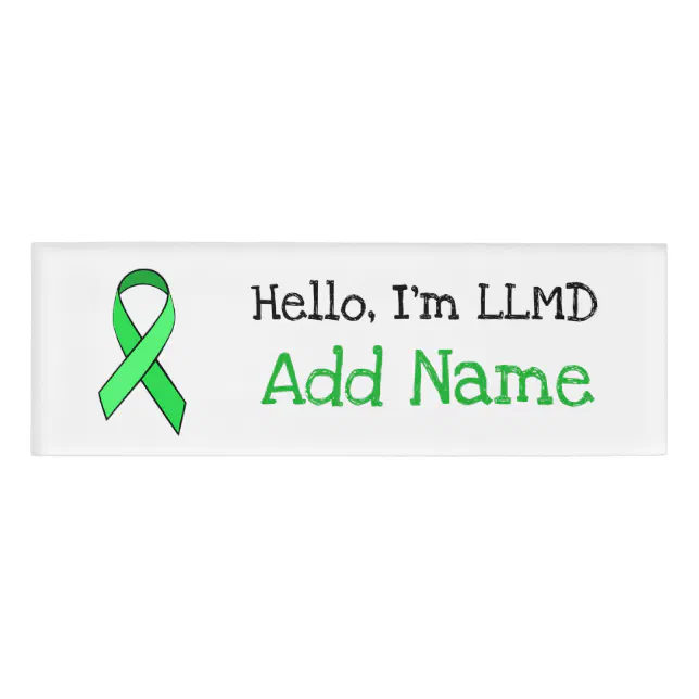 Personalized Hello, Im LLMD Name Tag | Zazzle