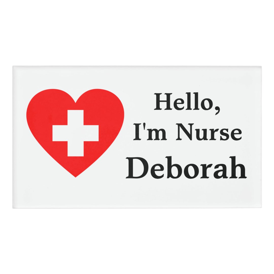 Personalized Hello, Im Nurse Name Tag | Zazzle