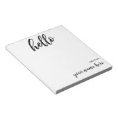 Personalized Hello Notepad | Zazzle