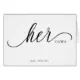 Personalized Her Vows Script Font Wedding Day Card | Zazzle