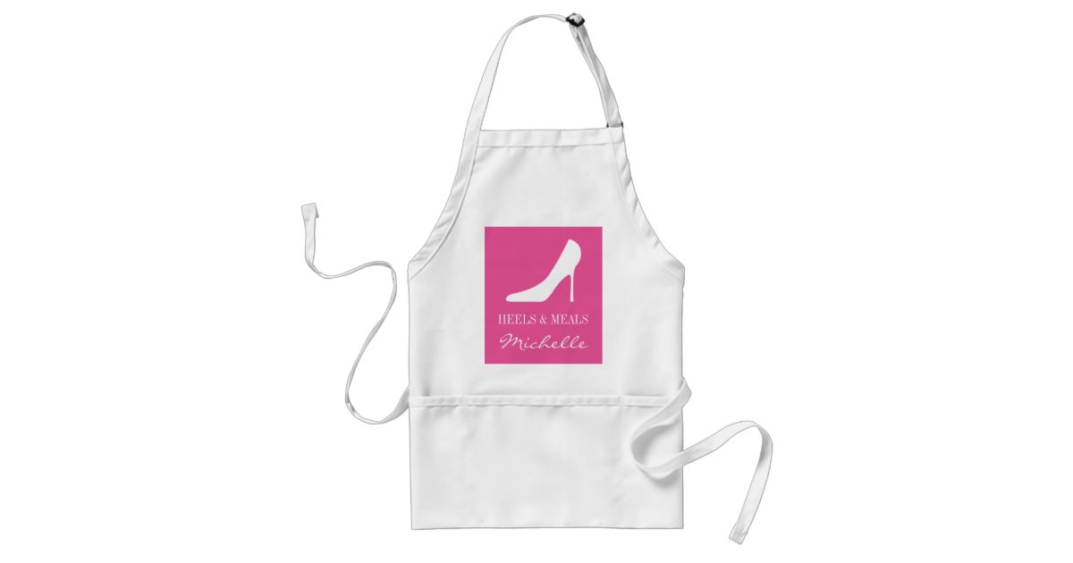 Personalized high heel shoe apron for women | Zazzle