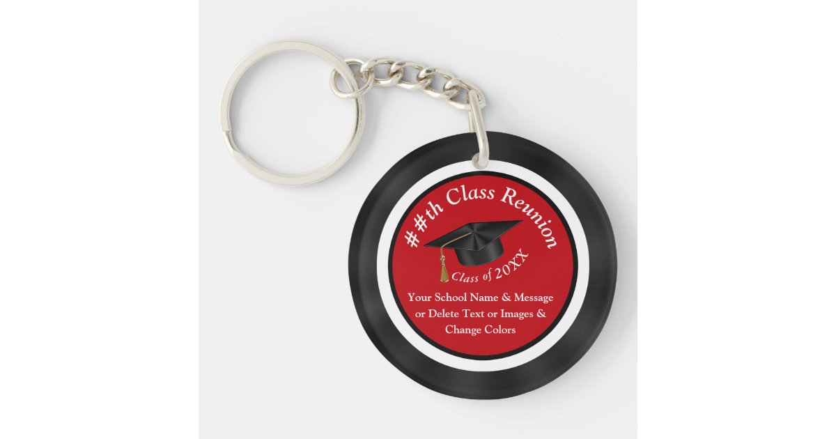 Personalized High School Class Reunion Gifts Keychain Zazzle personalized-high-school-class-reunion-gifts-keychain-zazzle