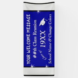 Personalized High School Reunion Banner Any COLORS | Zazzle