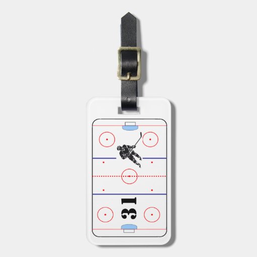 Personalized Hockey Bag Tag | Zazzle