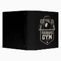 Personalized Home GYM Kettlebell Fitness Trainer 3 Ring Binder | Zazzle