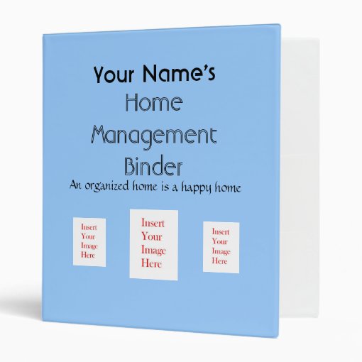 Personalized Home Management Binder | Zazzle