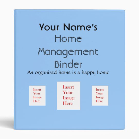 Personalized Home Management Binder | Zazzle.com