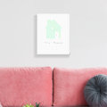 Personalized Home Map Our First Home Gift Canvas Print | Zazzle