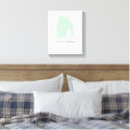 Personalized Home Map Our First Home Gift Canvas Print | Zazzle