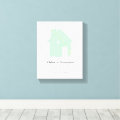 Personalized Home Map Our First Home Gift Canvas Print | Zazzle