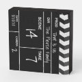 Personalized Home Theater Custom Movie Clapboard Wooden Box Sign | Zazzle