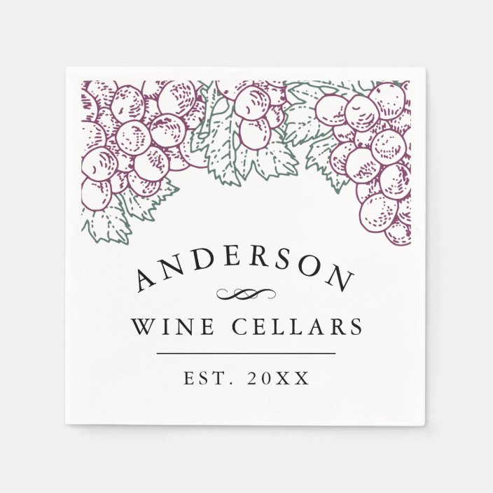 Personalized Home Wine Cellar Napkins | Zazzle.com