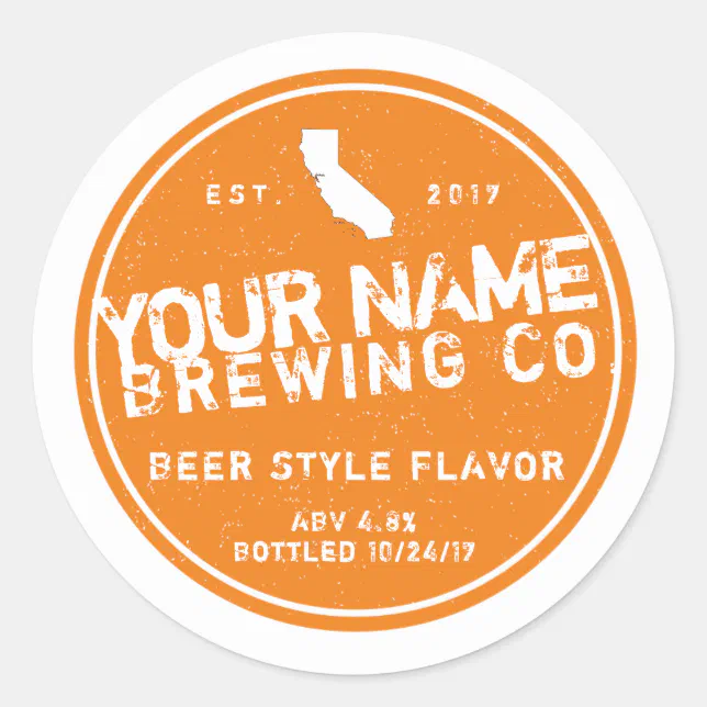 Personalized Homebrew Labels - Add your own words | Zazzle