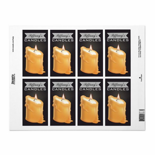 Personalized Homemade Candles | Handmade Candles Label | Zazzle