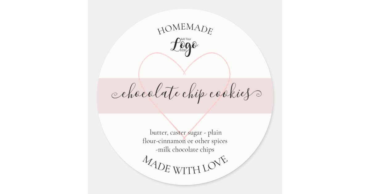 Personalized Homemade Cookies Label | Zazzle