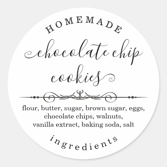 Personalized Homemade Food Sticker | Zazzle