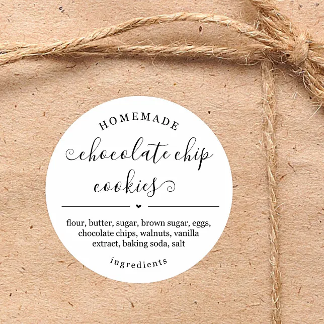 Personalized Homemade Food Sticker | Zazzle