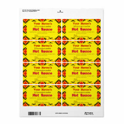 Personalized Homemade Hot Sauce Labels Indian Art | Zazzle