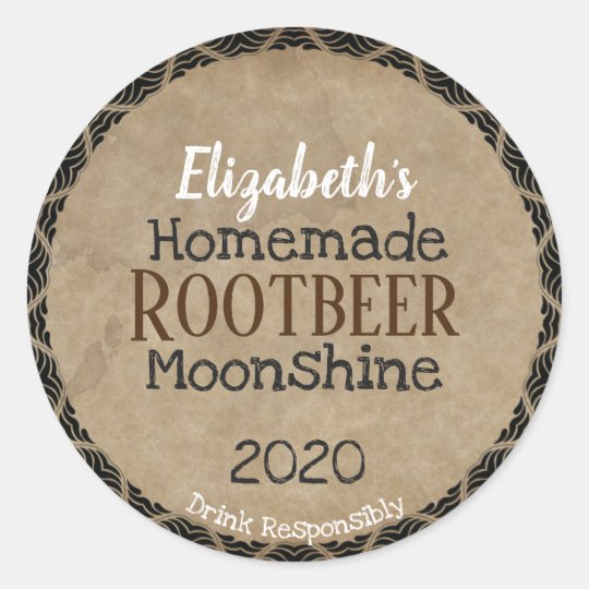 Personalized Homemade Moonshine Label | Zazzle.com