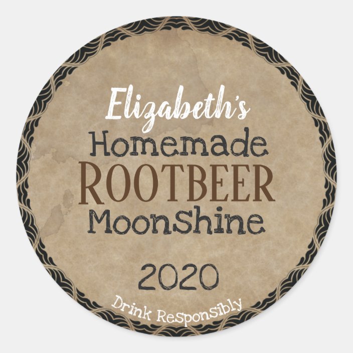 Personalized Homemade Moonshine Label | Zazzle.com