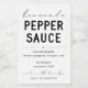 Personalized Homemade Pepper Sauce Label | Zazzle