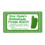 Personalized Homemade Pickles Labels Template | Zazzle