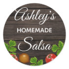 Personalized Homemade Salsa Label | Zazzle