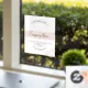 Personalized Homemade THANK YOU business branding Window Cling | Zazzle