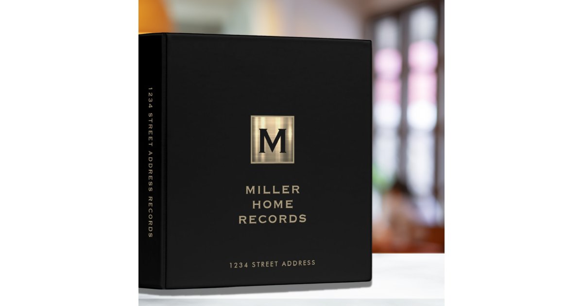Personalized Homeowner Records Binder | Zazzle