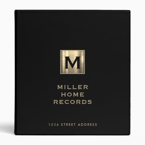 Personalized Homeowner Records Binder | Zazzle