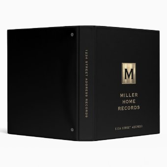 Personalized Homeowner Records Binder | Zazzle