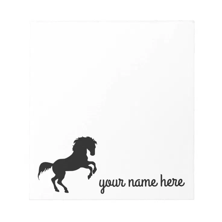 Personalized Horse Stationery Notepad | Zazzle