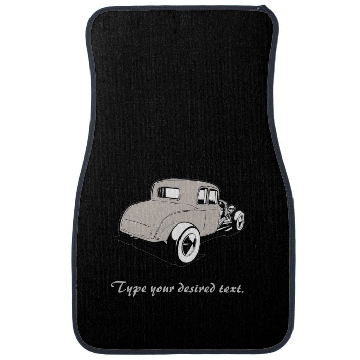 Personalized Hot rod floor mat | Zazzle.com