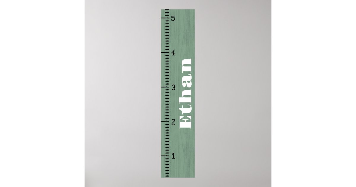 Personalized Human Growth Chart Ruler | Printable | Zazzle