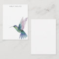 Personalized Hummingbird Watercolor Note Card | Zazzle