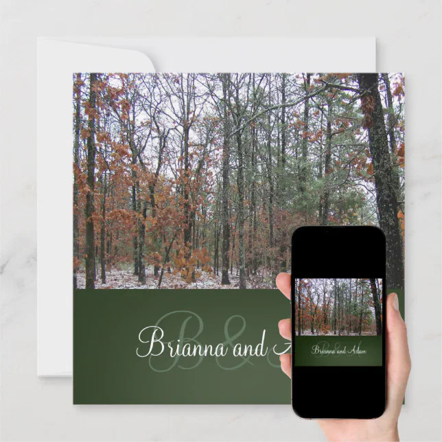 Personalized Hunting Theme Wedding Invitation | Zazzle