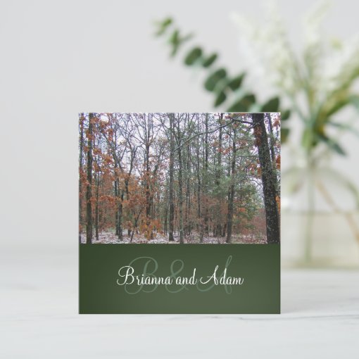 Personalized Hunting Theme Wedding Invitation | Zazzle