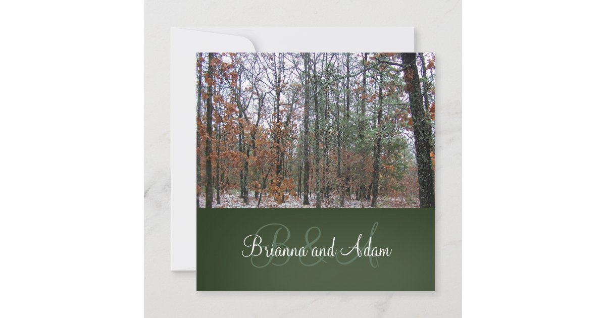 Personalized Hunting Theme Wedding Invitation | Zazzle