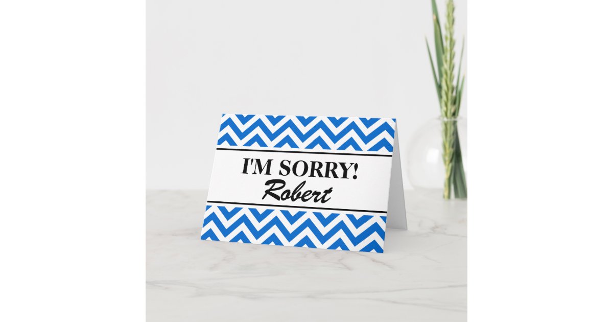 Personalized i'm sorry greeting cards | zigzag | Zazzle