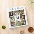 Personalized In Loving Memory Memorial Photo Album 3 Ring Binder | Zazzle
