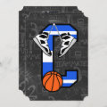 Personalized Initial Basketball Letter C Invitation | Zazzle