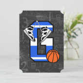 Personalized Initial Basketball Letter G Invitation | Zazzle