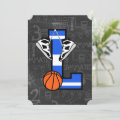Personalized Initial Basketball Letter L Invitation | Zazzle
