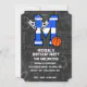 Personalized Initial Basketball Letter M Invitation | Zazzle