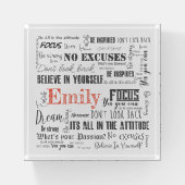 Personalized Inspiration Word Art Graduation Paperweight | Zazzle